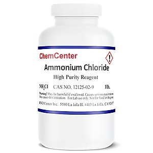 Ammonium Chloride, High Purity, 1lb. (16 oz.).