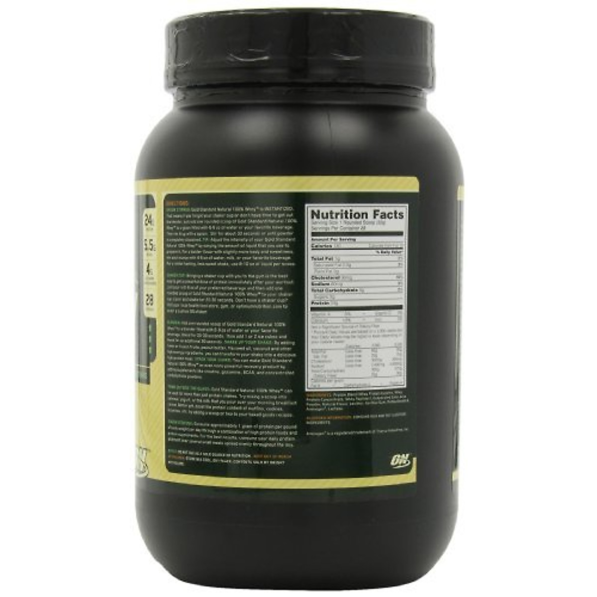 100% Whey Protein - Gold Standard (Natural) Vanilla 2 lbs
