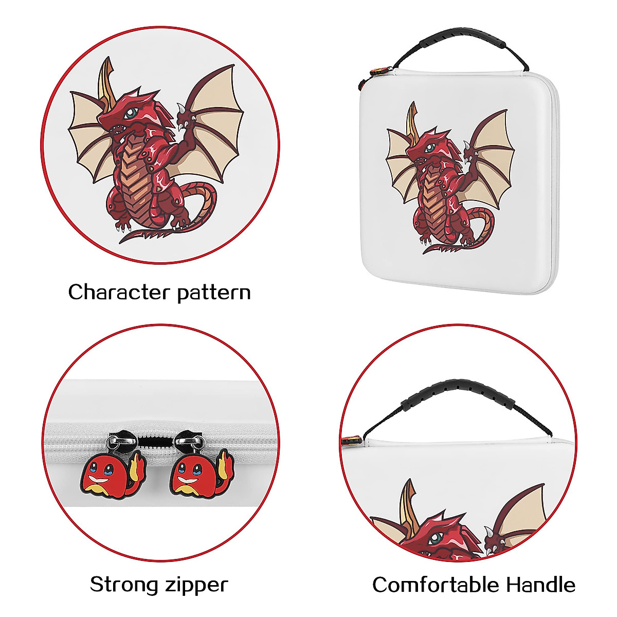 MADCAT Organizer Case Compatible with Bakugan Battle Planet, BakuCores, Armored Alliance, Geogan Rising, Toy Organizer Storage Container Holder (25, white)