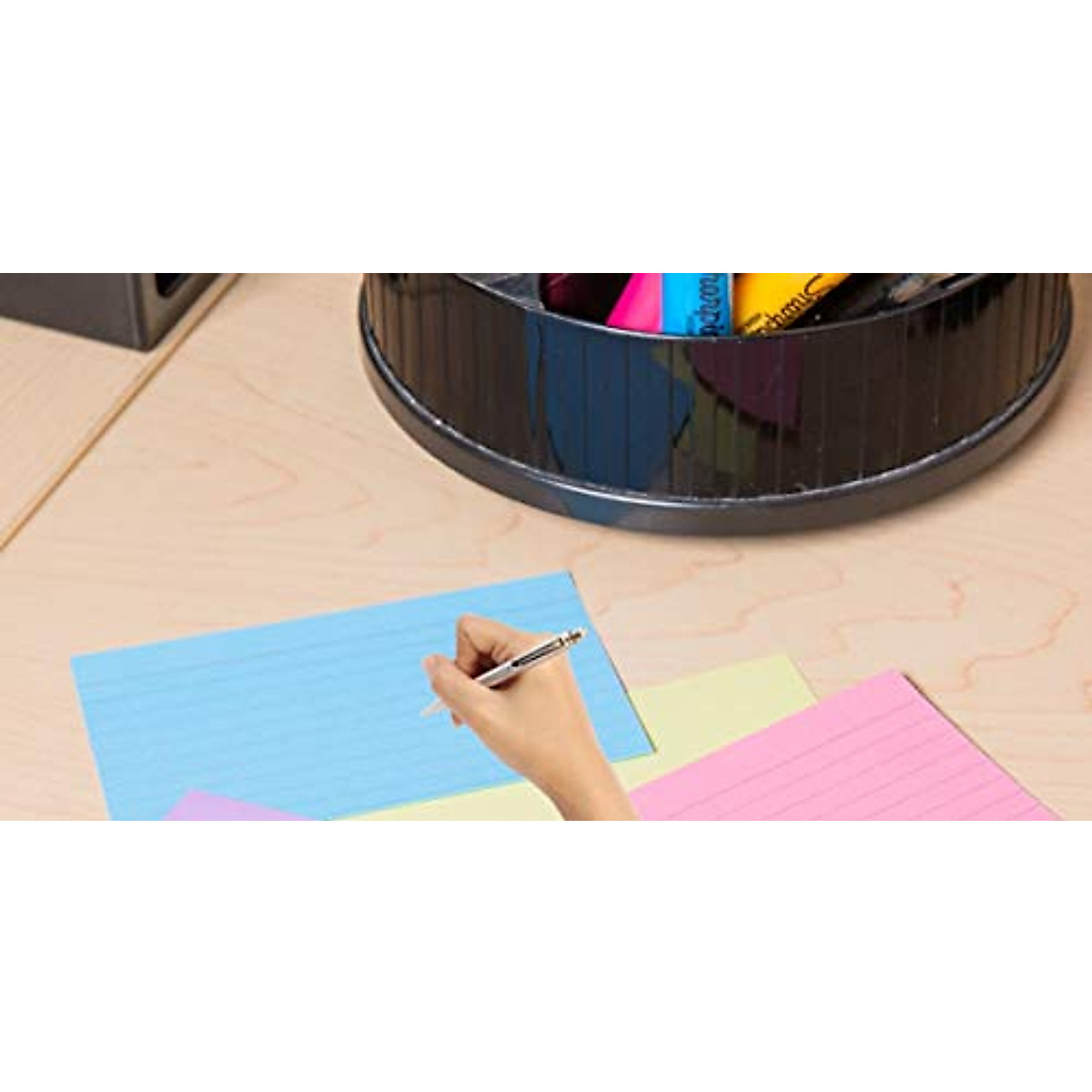 1InTheOffice Blue Index Cards 3x5 Ruled, Ruled Index Cards 3x5, Blue, 200/Cards