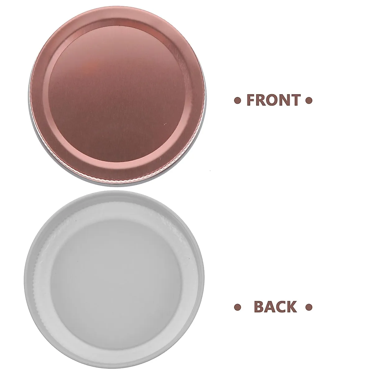 BESTonZON 12pcs Sturdy Mason Jar Covers Multipurpose Reusable Canning Lids for Leakproof Sealing Convenient Jar Covers for Home Canning and Preservation