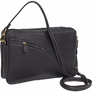 Derek Alexander Ew Top Zip with Rear Organizer, Black, One Size