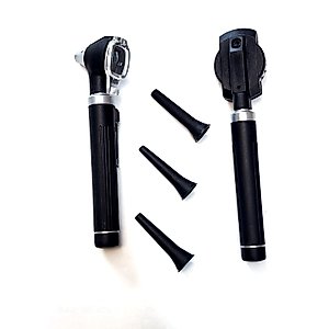 Veterinary or Pets Mini Fiber Optic Otoscope Kit with 3-Cone
