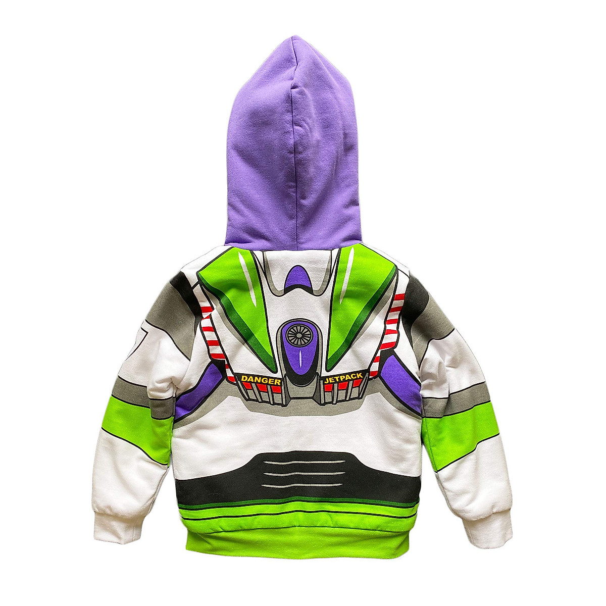 Disney Buzz Lightyear Little Boys Sherpa Fleece Hoodie, 4T, White