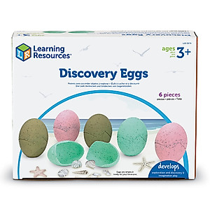 Learning Resources Discovery Eggs - 6 Pieces, Ages 3+ Toddler Learning Toys, Preschool Learning Toys