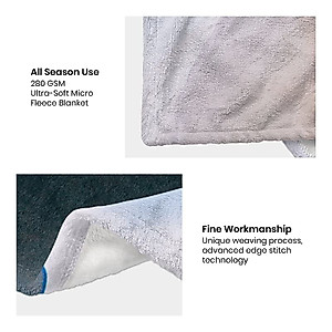 DIYKST Custom Photo Throw Blanket Customized Pictures Blanket Personalized Soft Fleece Blanket for Family Wedding Birthday Christmas Valentines Day Gifts for Women Him Her