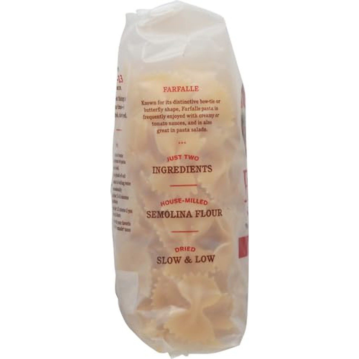 Rao's Homemade Farfalle Pasta, 16oz, Traditionally Crafted, Premium Quality, From Durum Semolina Flour, Imported from Italy, 1 Pound (Pack of 1)