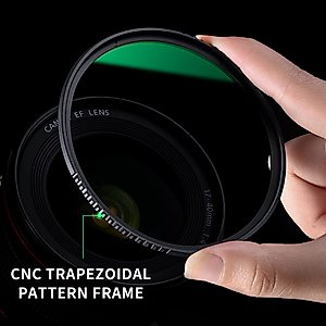 K&F Concept 55mm MC UV Protection Filter Slim Frame with 18-Multi-Layer Coatings for Camera Lens (K-Series)