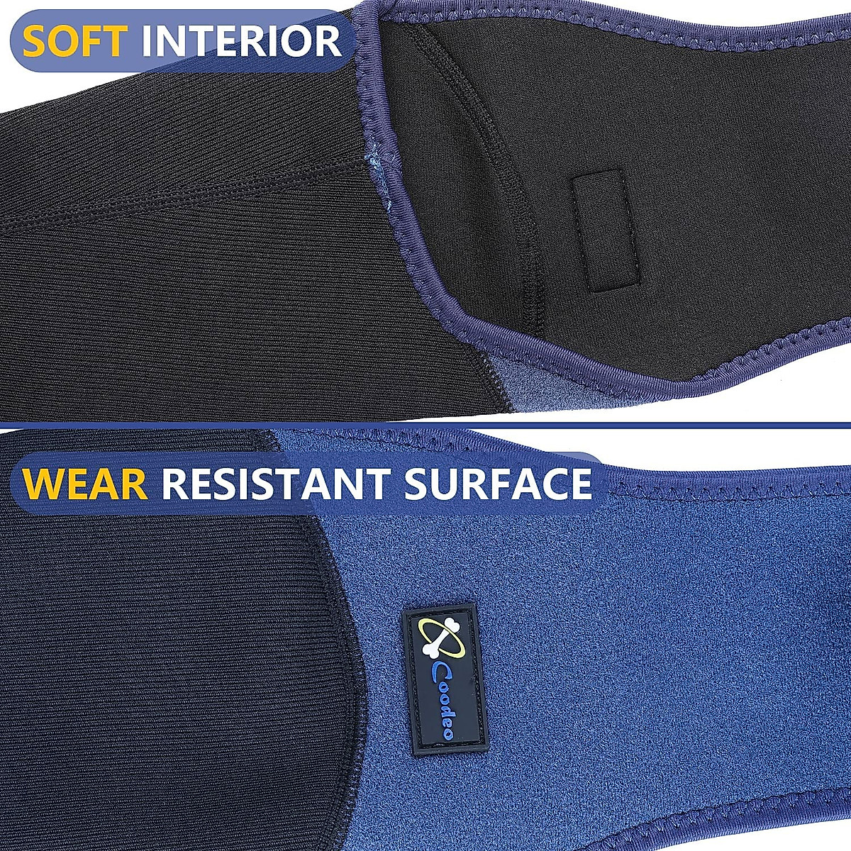 COODEO Dog Recovery Sleeve, Pet Wounds Prevent Licking, Bite, Keep Dry, Abrasion Resistant Dog Recovery Suit, Washable Neoprene 2.5mm Thick and Waterproof, Cone Collar Alternative (S)