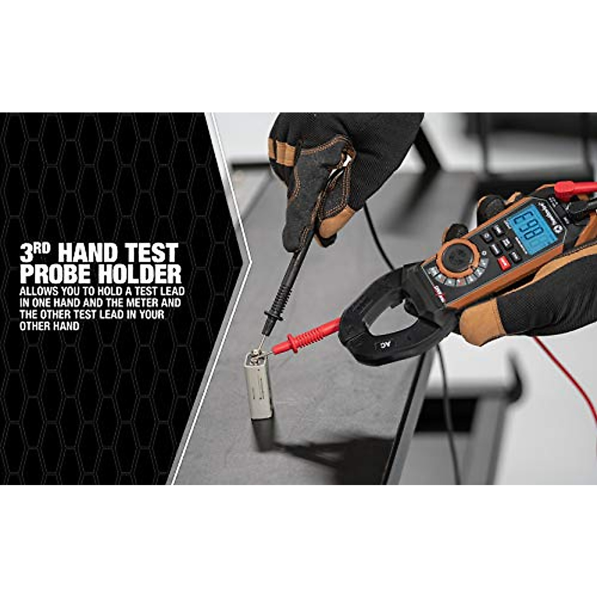 Southwire - 65031640 CLAMP METER; 400A AC/DC 21530T;Black/Brown