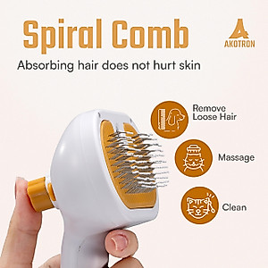 Cat Steam Brush 2024 New Rechargeable Self-Cleaning Pet Grooming Tool for Indoor Cats Long and Short Hair Cats and Dogs Steamy Hair Comb Steamy Massage Shedding Relief