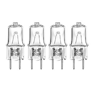 Appliance Light Bulb for GE Microwave Oven,G8/20W/120V Night Light/Stove Light Bulb Fits for GE Samsung Kenmore Elite Maytag Over The Stove Range Microwave,WB25X10019 Replacement Bulb,4-Pack