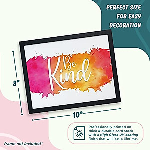 L&O Goods Motivational Posters | Set Of 10 Inspirational Wall Decor | 8.5x11 inches | Home Decor