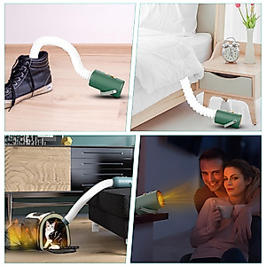 Portable Clothes Dryer, Mini Dryer, Heater in Winter, 400W, Compact Travel Dryer for RV, Van, Apartments, Hotels, Dorms, Travel, Camping. Odor remover, Foldable Big Clothes Bag and Drying Tube.