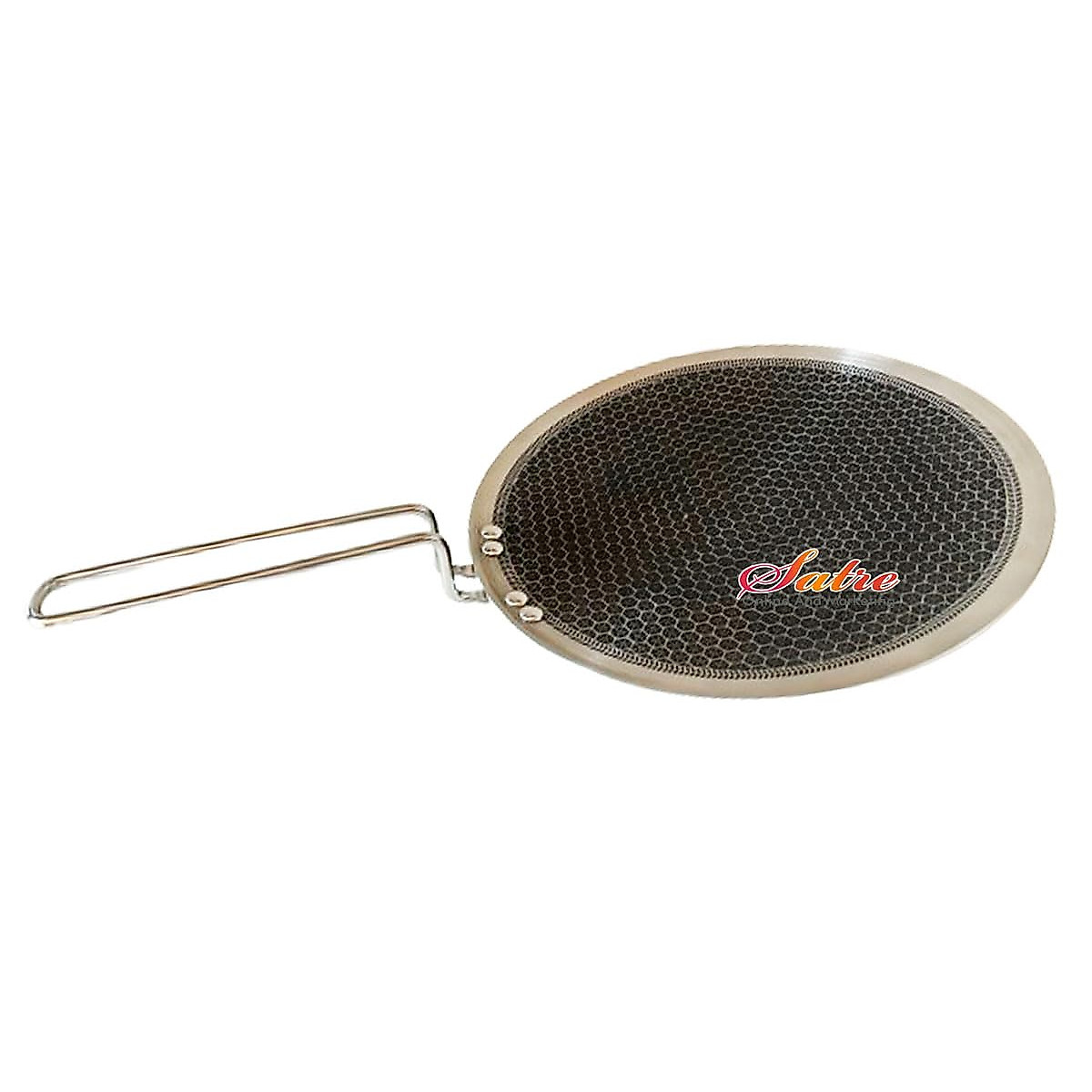 Satre Online and Marketing Triply Honeycomb Stainless Steel Concave Roti Tawa, Riveted Handle, Roti Tawa/Pan, Induction compatible, Nonstick Roti Tawa