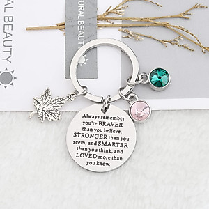 WSNANG Sorority Gift Pink and Green Leaf Graduation Gifts (silver)