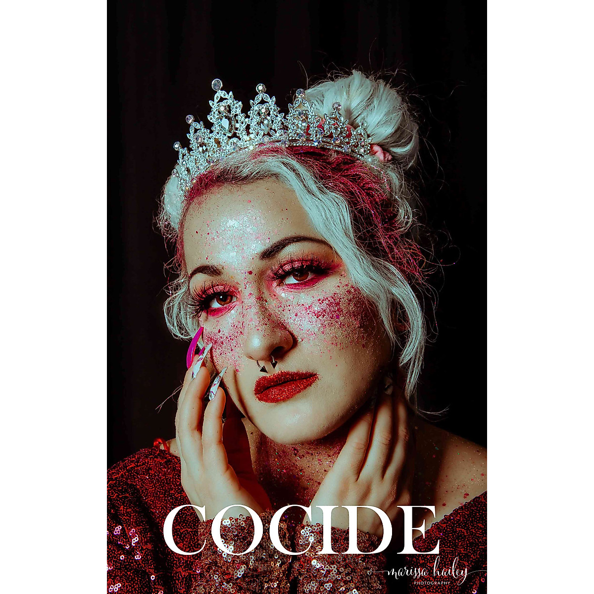 COCIDE Silver Tiaras and Crowns for Women Crystal Headband for Girl Clear Rhinestone Hair Accessories for Bride Wedding Bridal Prom Birthday Party Queen Princess Decorations Halloween Costume Cosplay