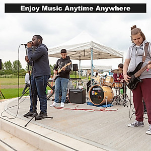 CYEAH XLR Microphone Cables 20 Ft - 5 Pack, Premium XLR Male to Female XLR Cable 3 Pin, XLR Cable Mic Cable Patch Cords for Microphone, Audio, Speaker, Black