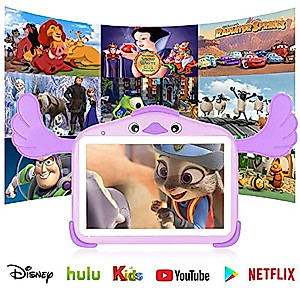 Kids Tablet 10 inch Tablet for Kids with Case Included 2GB 32GB Android 11 Toddler Tablet with WiFi Dual Camera IPS Screen Kids Learning Tablet for Toddlers Preinstalled Kids Software Parental Control