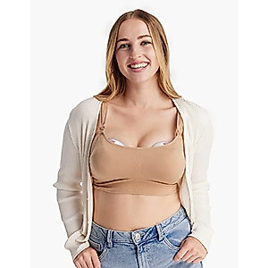 Momcozy M5 Hands Free Breast Pump, Double Wearable Breast Pump of Baby Mouth Double-Sealed Flange with 3 Modes & 9 Levels, Electric Breast Pump Portable - 24mm, 2 Pack Cozy Red