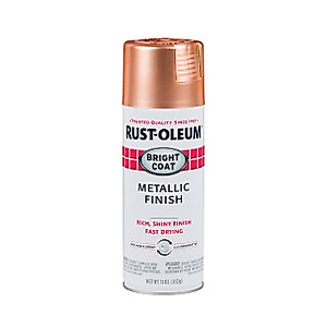 Rust-Oleum 314417 Stops Rust Bright Coat Metallic Spray Paint, 11 Oz, Copper