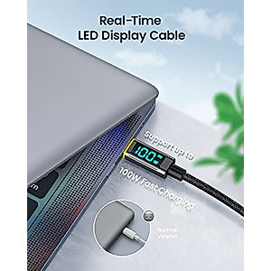 65W USB C Charger, AOHI 2 Ports 67W USB C GaN Charger Power Adapter, PPS Foldable Compact PD Fast Wall Charger with 4ft USB-C Display Cable for MacBook Pro/Air, iPhone 14, iPad Pro,Galaxy, Steam Deck