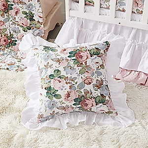 Brandream French Country Garden Floral Baby Girls Nursery Crib Bedding Sets 6-Piece Bedding Set Cotton Asian Style Chinoiserie Blossom Tree Branches Multicolored Design