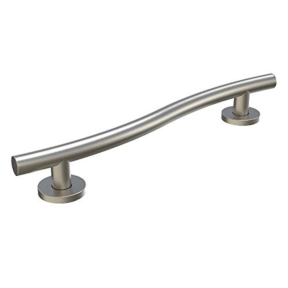 Keeney GB2022-16BN Wave Grab Bar 1.25 Dia x 16 In., Brushed Nickel