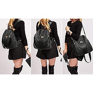MKP Women Fashion Backpack Handbags with Matching Wallet