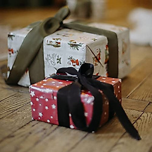 Kainonnan 3 Rolls Black Silk Ribbon Chiffon Ribbon Handmade Fringe Ribbon 1.5" x 7Yd Ribbon for Gift Wrapping Wedding Invitations Wedding Bouquets Decor (Black)