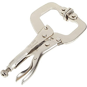 IRWIN VISE-GRIP C Clamp, Locking with Swivel Pads, 4-inch (165)