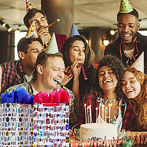 Elephant-package 2Pcs 12.6&quot; Large Happy Birthday Gift Bags with Tissue Paper for Birthday Party.