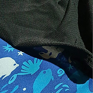 Conni Kids Containment Swim Short Underwear | Trunks Easy Pull Up Kids Incontinence | Washable Swim Diaper for Potty Training, Ocean Blue, Size 6-8