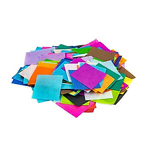 Hygloss Products Bleeding Tissue Paper Squares 1-Inch, 20 Assorted Colors for Arts & Crafts, DIY Projects, Scrapbooking, Greeting Cards, 20-Pack, 2400 Squares