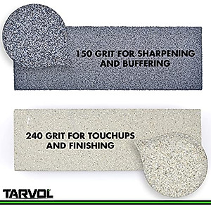 Combination Knife/Tool Sharpening Stone (2 Sided - Ultra Fine & Medium Grit) - Rectangle Sanding Stone Block - Perfect for Sharpening & Polishing Knives, Tools, Bits, Chisels