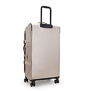 Kipling Women's Spontaneous 31-Inch Softside Spinner Wheel Luggage, Integrated TSA Accepted Lock, Metallic Glow, One Size