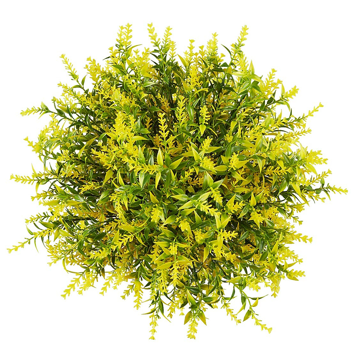 URSTOUD 6PCS Artificial Lavender Flowers,Fake Greenery Faux Plastic Artificial Flowers UV Resistant Lavender Bouquets for Wedding Hanging Bouquet Indoor Outdoor Home Garden Office Table Vase(White)