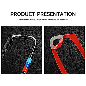 Car Key Frame Panel Cover Trim Carbon Fiber Sticker Decal fits for BMW X5 E70 X6 E71 2007 2008 2009 2010 2011 2012 2013 2014 Accessories