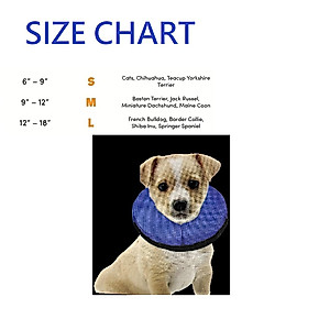 Comfortable & Adjustable Inflatable Pet Collar - Alternative to Cone Shaped Collars - Great for Post-Surgery or Injury Recovery - Durable & Non-Toxic Material -Snug Fit (Large 12-18 in.)