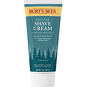 Burt s Bees Cooling Shave Cream with Aloe & Hemp For Men 5 Ounces (3 Pack)