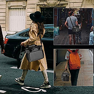 Deosk Lunch Box for Men/Women,Insulated Lunch Bag Cooler Bag,Leak-Proof Large Beach Cooler Adult Lunch Box for Work/Picnic/Travel(M-grey)