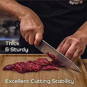 BambooMN Bulk Wholesale Premium Bamboo Grooved Cutting Board - 11" x 11" x .75" - 1 Piece