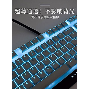 Transparent Clear Silicone Keyboard Cover Protectors for Alienware RGB Gaming Keyboard AW510K
