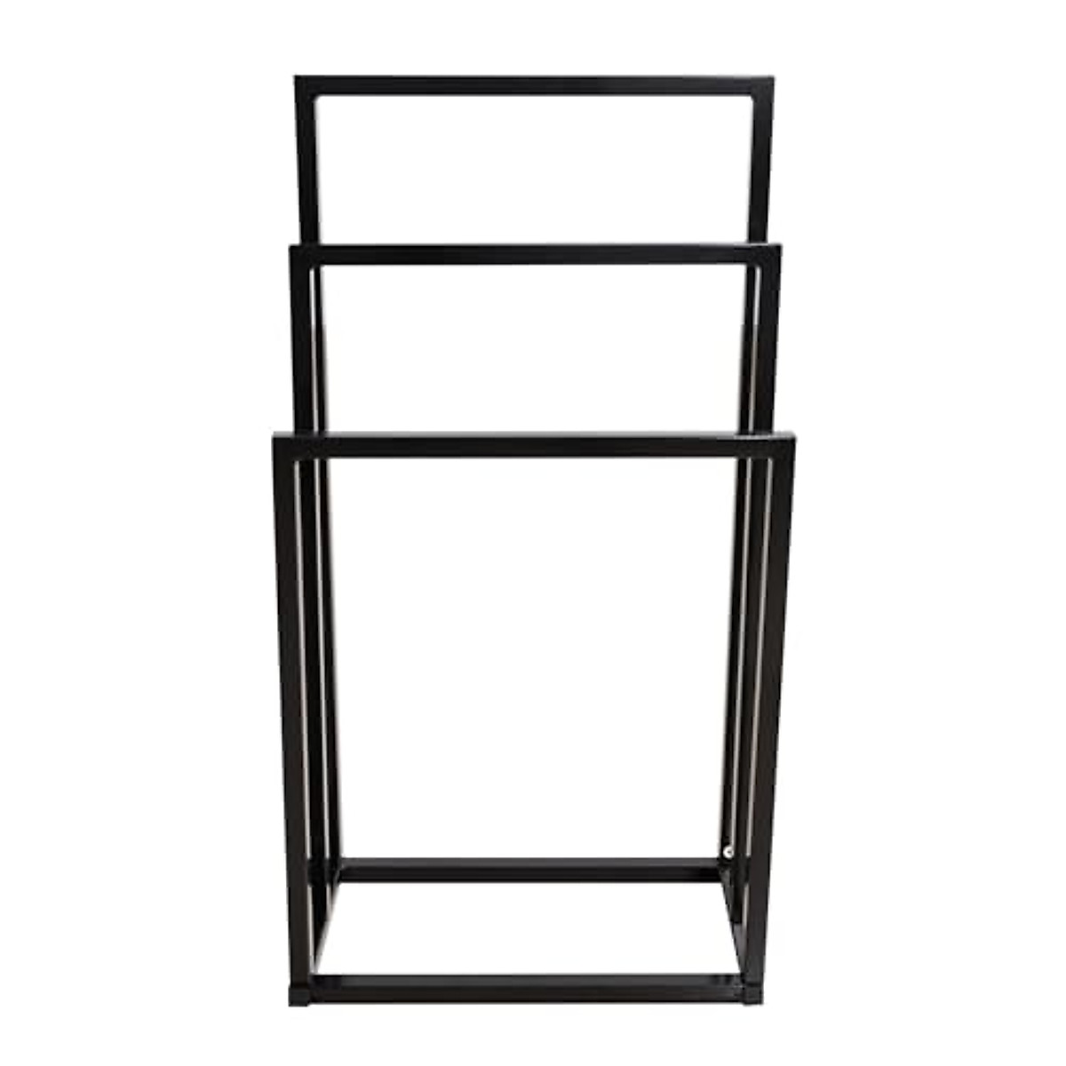 Metal Freestanding Towel Rack 3 Tiers Hand Towel Holder Organizer for Bathroom Accessories, Black
