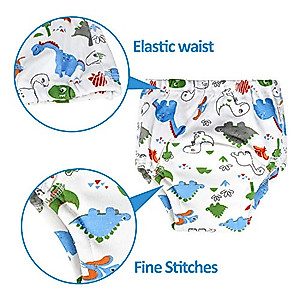 MooMoo Baby Cotton Training Pants 4 Pack Padded Toddler Potty Training Underwear for Boys and Girls-12M-5T