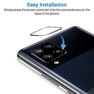 LK 3 Pack Designed for Samsung Galaxy A42 5G Screen Protector with 3 Pack Camera Lens Protector, Anti Scratch, Touch Sensitive 9H Hardness, HD Tempered Glass for Galaxy A42