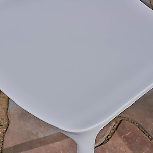 Christopher Knight Home Dean Outdoor Plastic Chairs (Set of 2), White