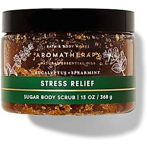 Bath & Body Works Eucalyptus Spearmint Stress Relief Sugar Body Scrub 13 Ounce