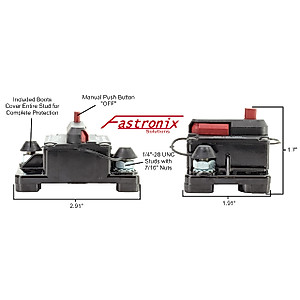 Fastronix 150 Amp Surface Mount Circuit Breaker Kit with Manual Reset
