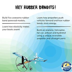 Thames & Kosmos | Rubber Band Racers Kit | Science Kit | Includes Color Education Manual | Science Toy for Kids 8+,Green